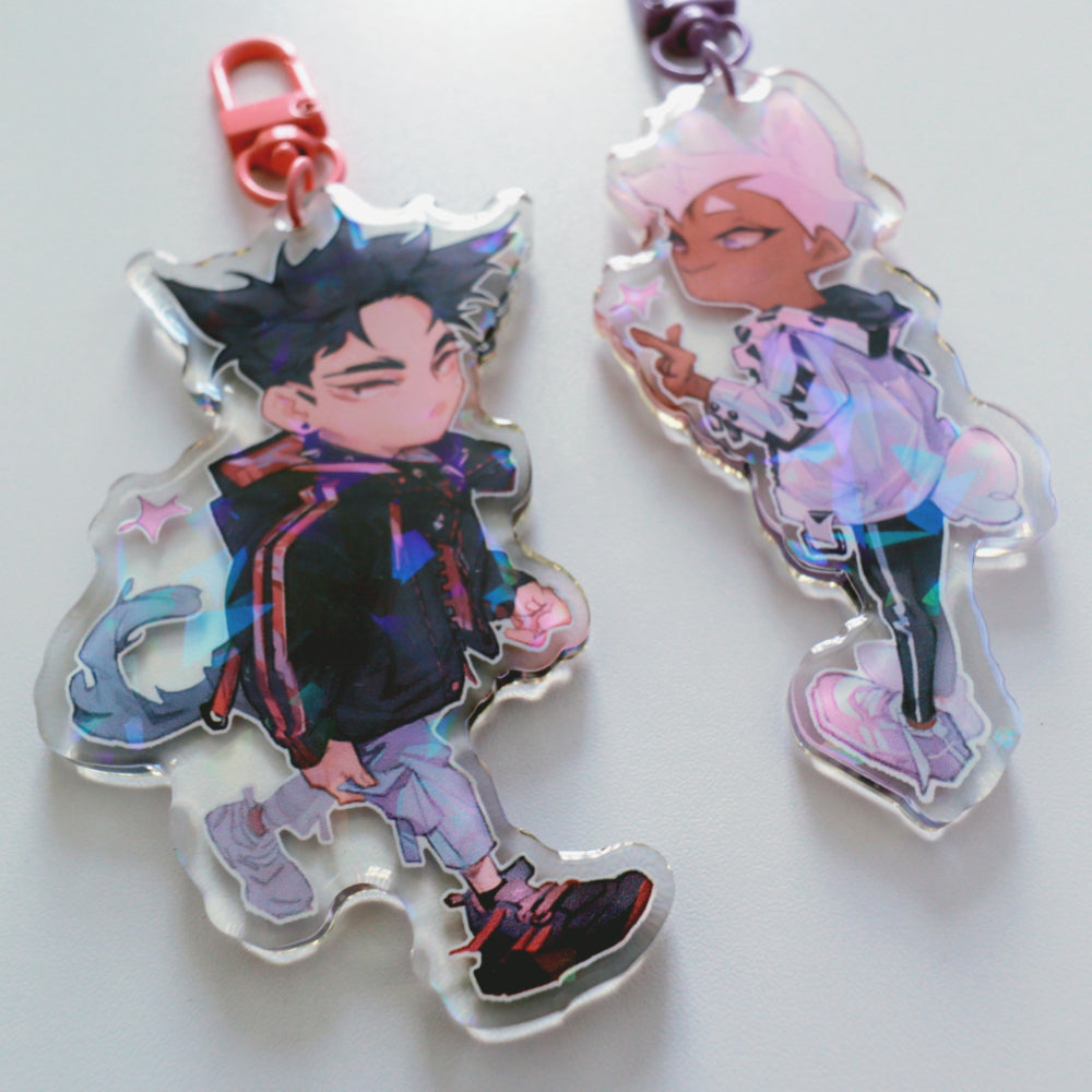 BLOCK / BRIK HOLO EPOXY CHARMS – trickywagon